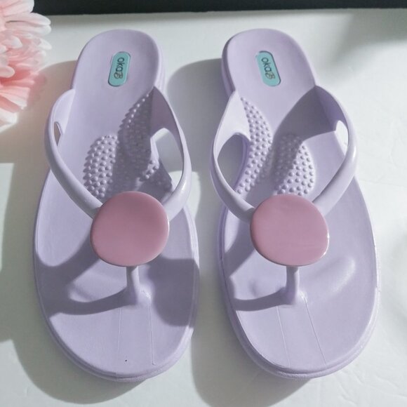 OKA b. | Shoes | Oka B Purple Sandal Slide On Ml 8 9 | Poshmark